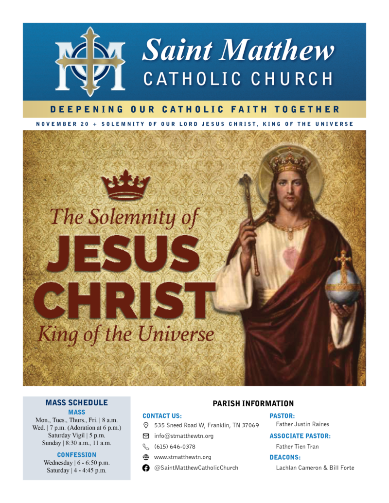 Bulletin – Saint Matthew Catholic Church
